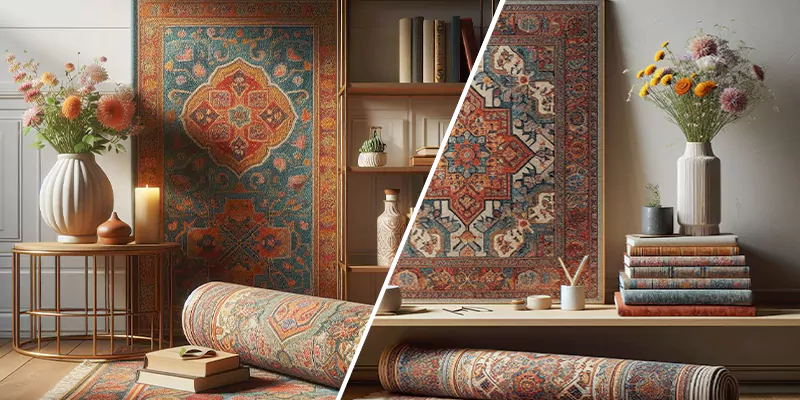 types of persian rugs based on color